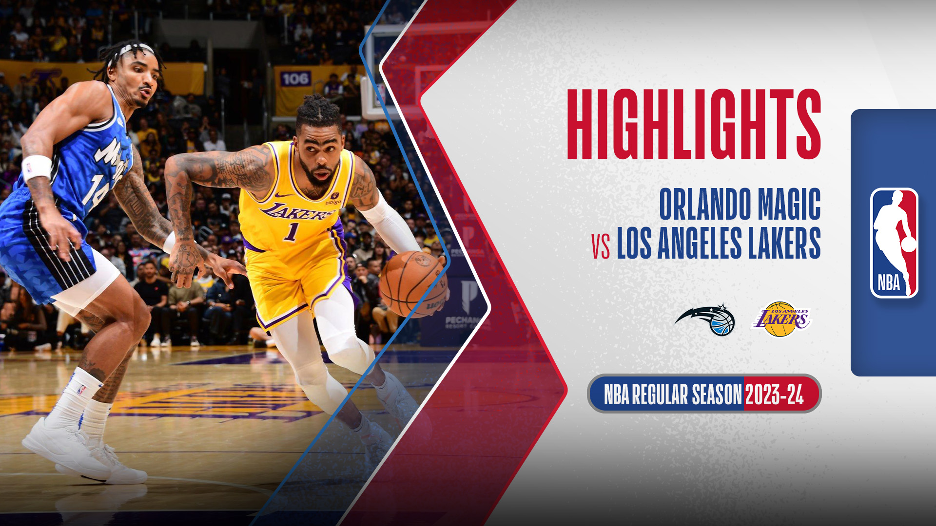 Orlando Magic - Los Angeles Lakers Highlights - NBA Regular Season 2023-24